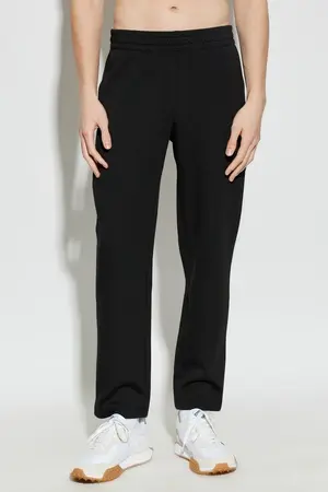 Lacoste Sweatpants With Logo Appliqu - Black