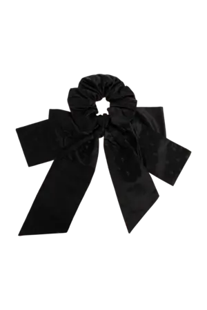 Alexander McQueen Silk Scrunchie With Skull Motif And Bow Detail