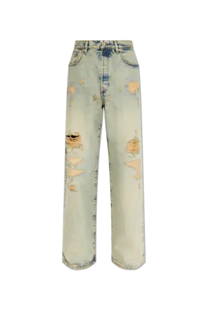 Kenzo Vintage-effect Jeans - Light Blue