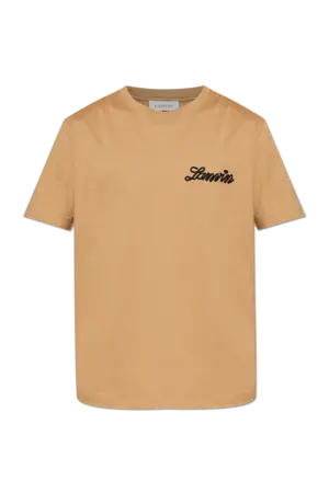 LANVIN T-shirt With Logo - Beige