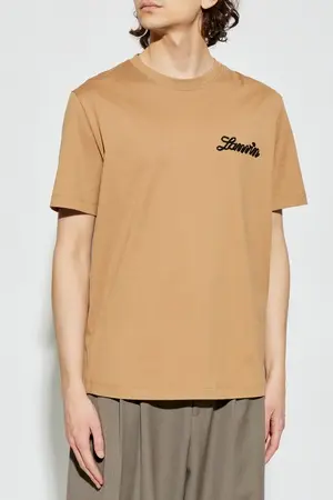 LANVIN T-shirt With Logo - Beige