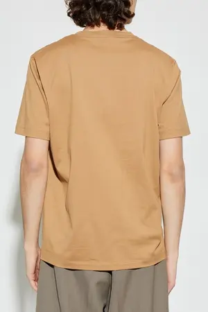 LANVIN T-shirt With Logo - Beige