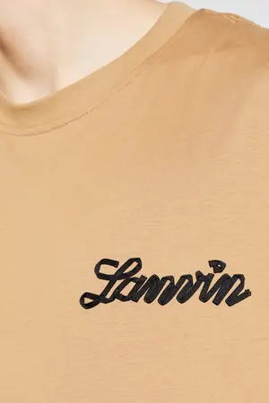 LANVIN T-shirt With Logo - Beige