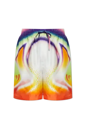Casablanca Silk Shorts - Multicolour