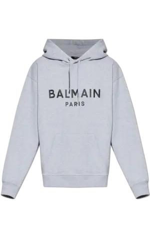 Balmain Sweatshirt With Logo - Grey