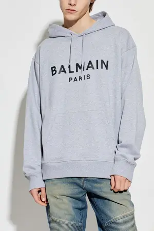 Balmain Sweatshirt With Logo - Grey