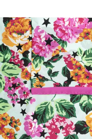 Kenzo Silk Scarf With Floral Motif