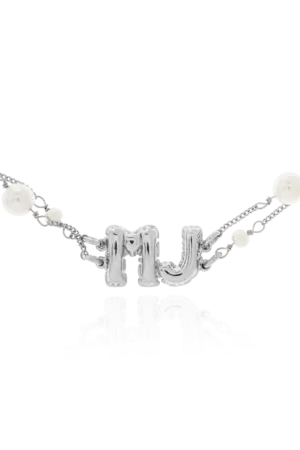 Marc Jacobs Bracelet With Faux Pearl - Silver