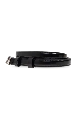 GANNI Eco Leather Belt - Black