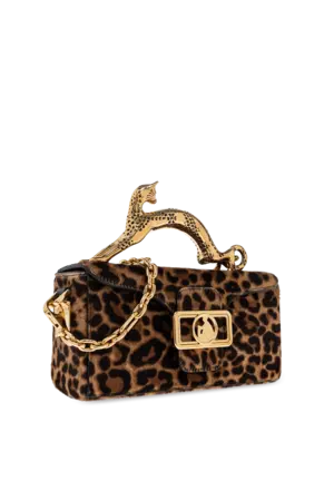 LANVIN Pencil Cat Nano Bag - Brown