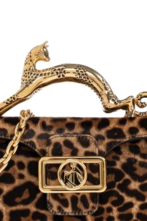 LANVIN Pencil Cat Nano Bag - Brown