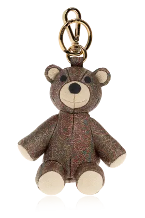 Etro Keychain With A Bear-shaped Pendant - Brown