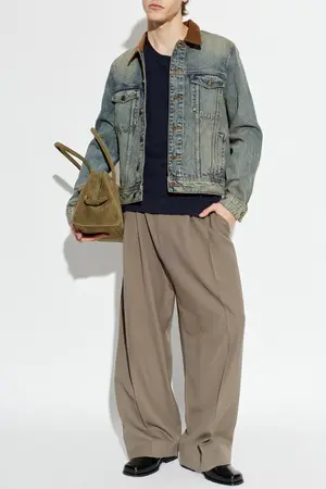 Zadig&Voltaire Denim Jacket With Corduroy Collar - Blue