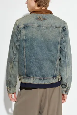 Zadig&Voltaire Denim Jacket With Corduroy Collar - Blue