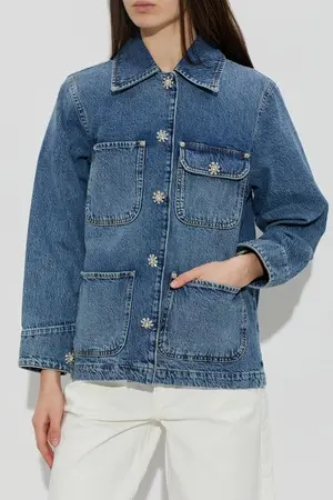 ALLSAINTS Bex Denim Jacket - Navy Blue