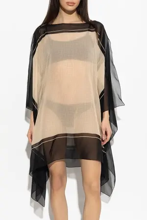 Balmain Silk Poncho