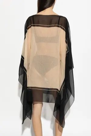 Balmain Silk Poncho