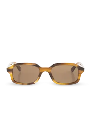 Alexander McQueen Rectangle Sunglasses - Brown