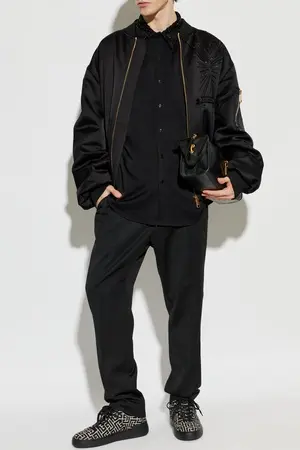 Balmain Bomber Jacket With Shimmering Appliqués