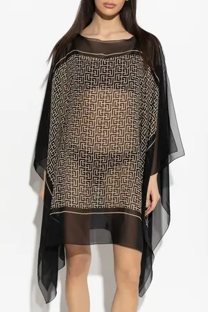Balmain Silk Poncho