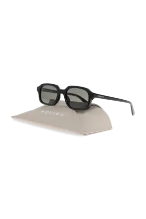 Alexander McQueen Rectangular Frame Sunglasses - Black