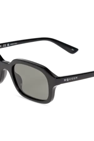 Alexander McQueen Rectangular Frame Sunglasses - Black