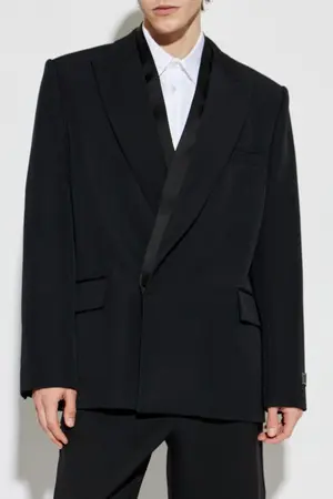 Balmain Wool Blazer With Double Vent