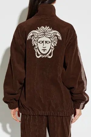 Versace Cotton Terry Sweatshirt - Brown