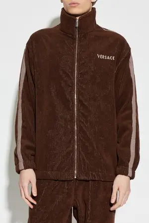 Versace Cotton Terry Sweatshirt - Brown