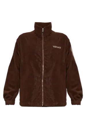Versace Cotton Terry Sweatshirt - Brown