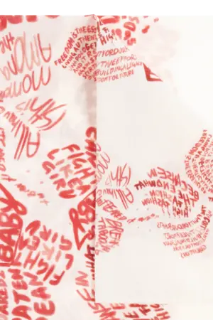 Dsquared2 Scarf With Print - Cream
