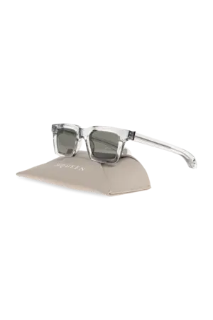 Alexander McQueen Rectangular Full Rim Sunglasses - Grey