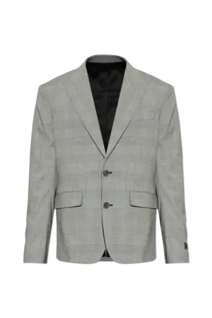 Balmain Checked Pattern Blazer
