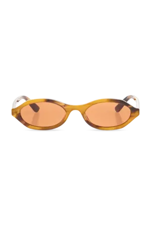 Alexander McQueen Oval Sunglasses - Orange
