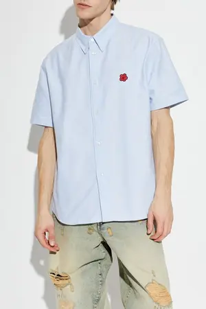 Kenzo Shirt With Patch - Blue