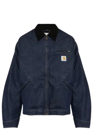 Carhartt Work In Progress Og Detroit Denim Jacket - Navy Blue