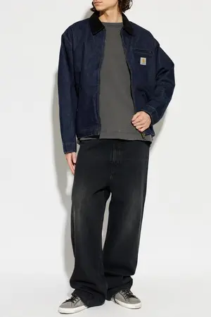 Carhartt Work In Progress Og Detroit Denim Jacket - Navy Blue