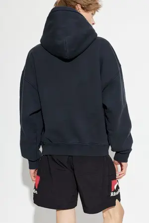 Rhude Logo Printed Sweatshirt - Black