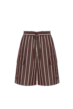 Rag & Bone Striped Pattern Shorts - Brown