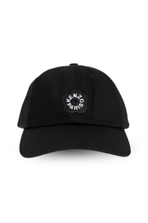 Kenzo Cap With Embroidered Logo - Black