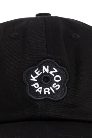 Kenzo Cap With Embroidered Logo - Black
