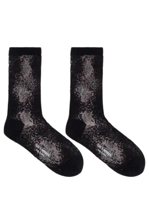 Issey Miyake Lurex Thread Socks - Black