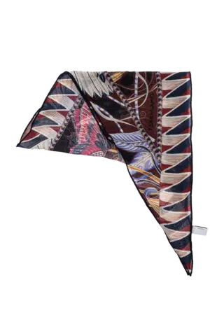 SALVATORE FERRAGAMO FERRAGAMO Silk Scarf With Geometric And Organic Motifs