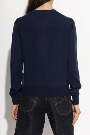 Kenzo Wool Cardigan With Patch