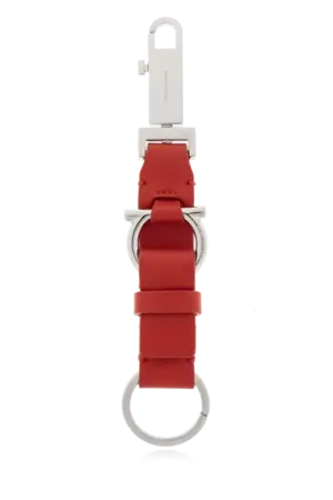 FERRAGAMO Keyring With Engraved Logo - Red