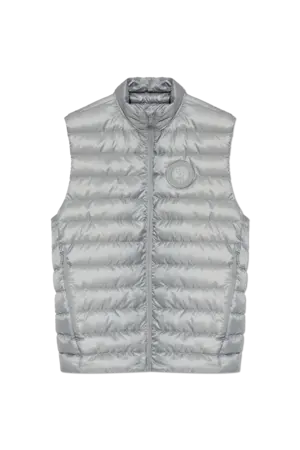 Canada Goose Padded Down Vest With Stand-up Collar - Grey