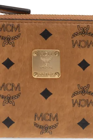 Mcm Wallet With Logo - Brown