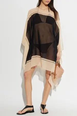 Balmain Silk Poncho