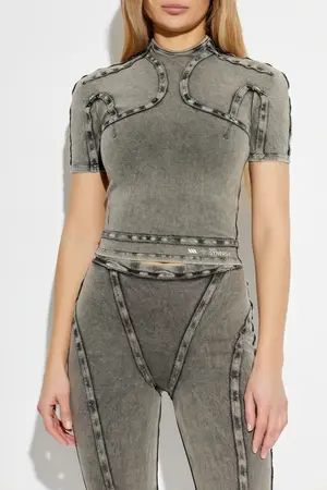 KNWLS Scuba Turtleneck Top - Grey
