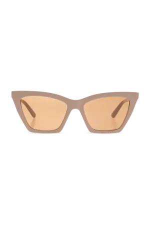 Alexander McQueen Geometric Cat-eye Sunglasses - Beige